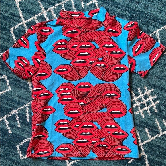 Nooworks | Tops | Nooworks Mouths Shirt | Poshmark